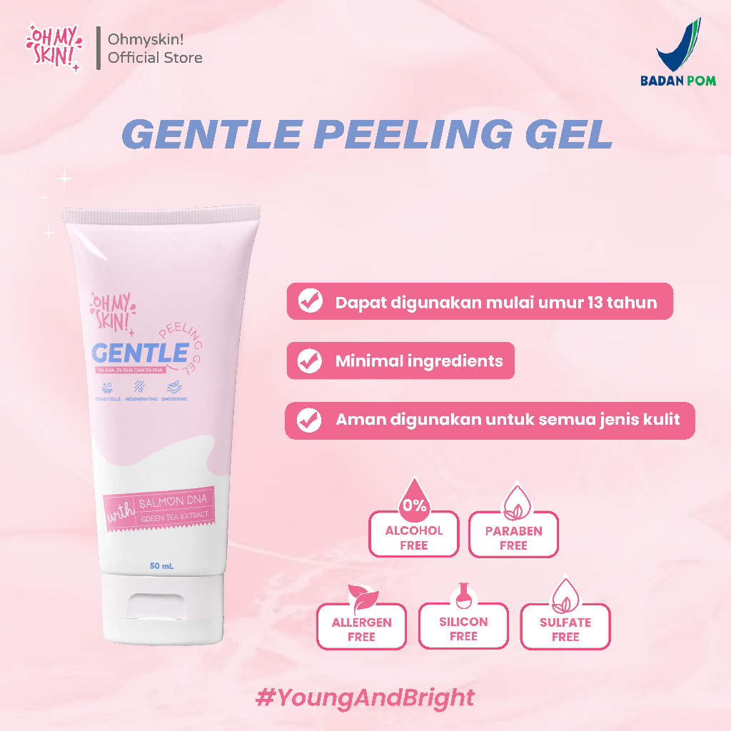 Jual MFI - Oh My Skin ! Gentle Peeling Gel | Netto 50 ML | Scrub Wajah By Oh My Skin! | Shopee ...