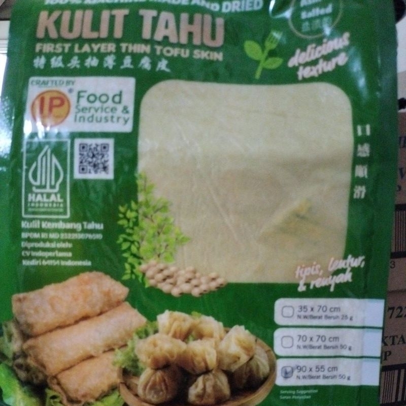 Jual KULIT KEMBANG TAHU DIM SUM UKURAN 55 X 90 CM (HIJAU) | Shopee ...