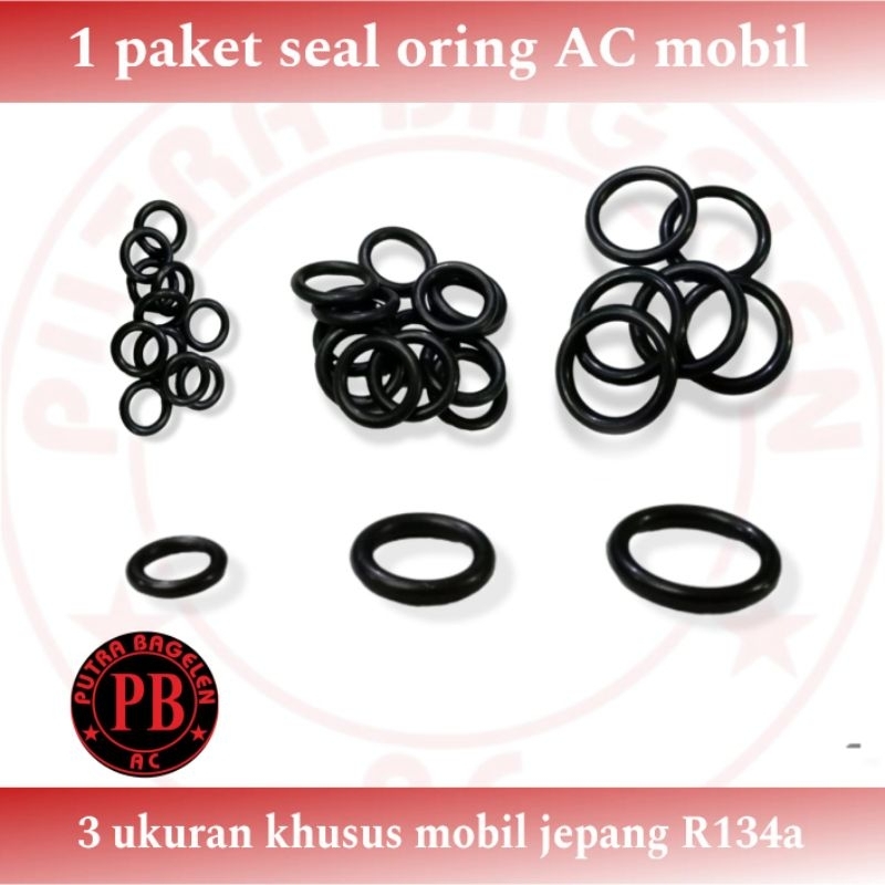 Jual sel oring selang karet 3 pipa 3 ukuran R134 AC MOBIL | Shopee ...