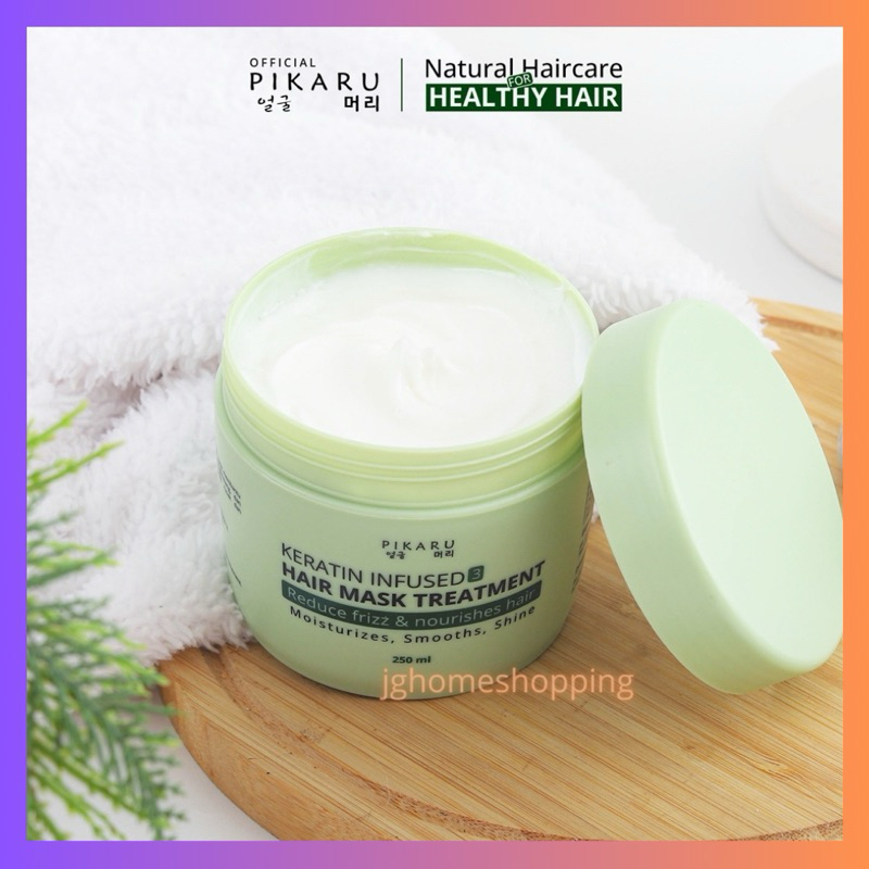 Jual Pikaru hair mask infused keratin treatment masker rambut | Shopee ...
