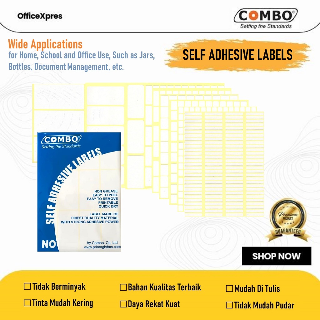 Jual Stiker Label / Self Adhesive Labels / Label Nama Sticker / Label ...