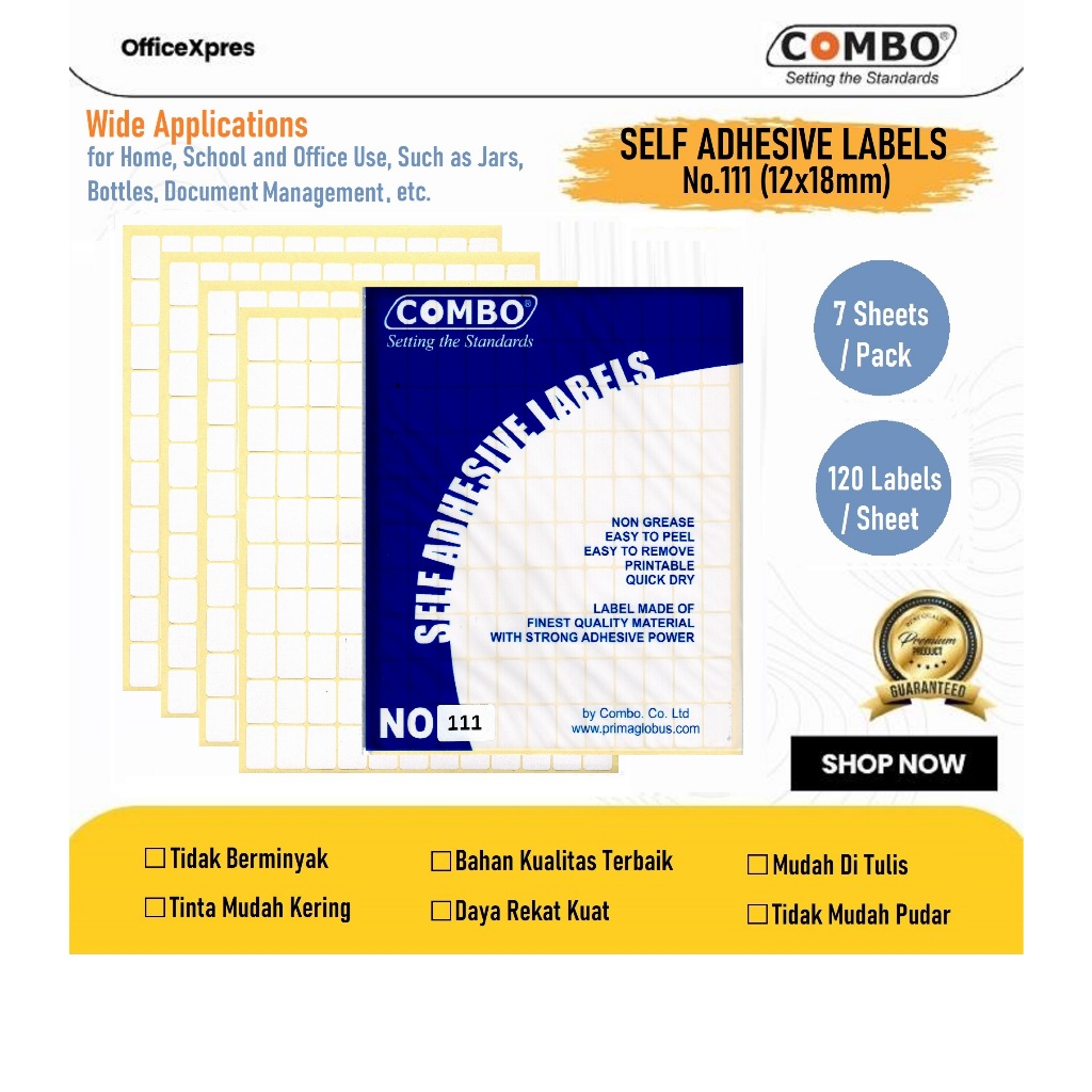 Jual Stiker Label / Self Adhesive Labels / Label Nama Sticker / Label ...