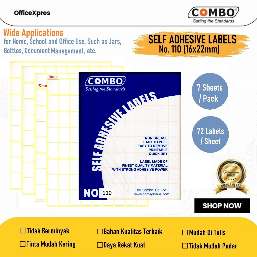 Jual Stiker Label / Self Adhesive Labels / Label Nama Sticker / Label ...