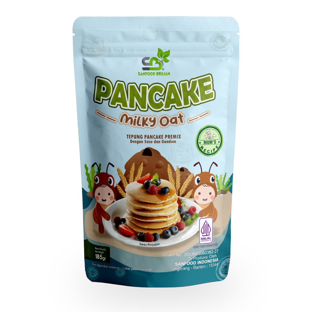 Jual PANCAKE MILKY OAT / Tepung Pancake Premix / Tepung Pembuat kue dan ...