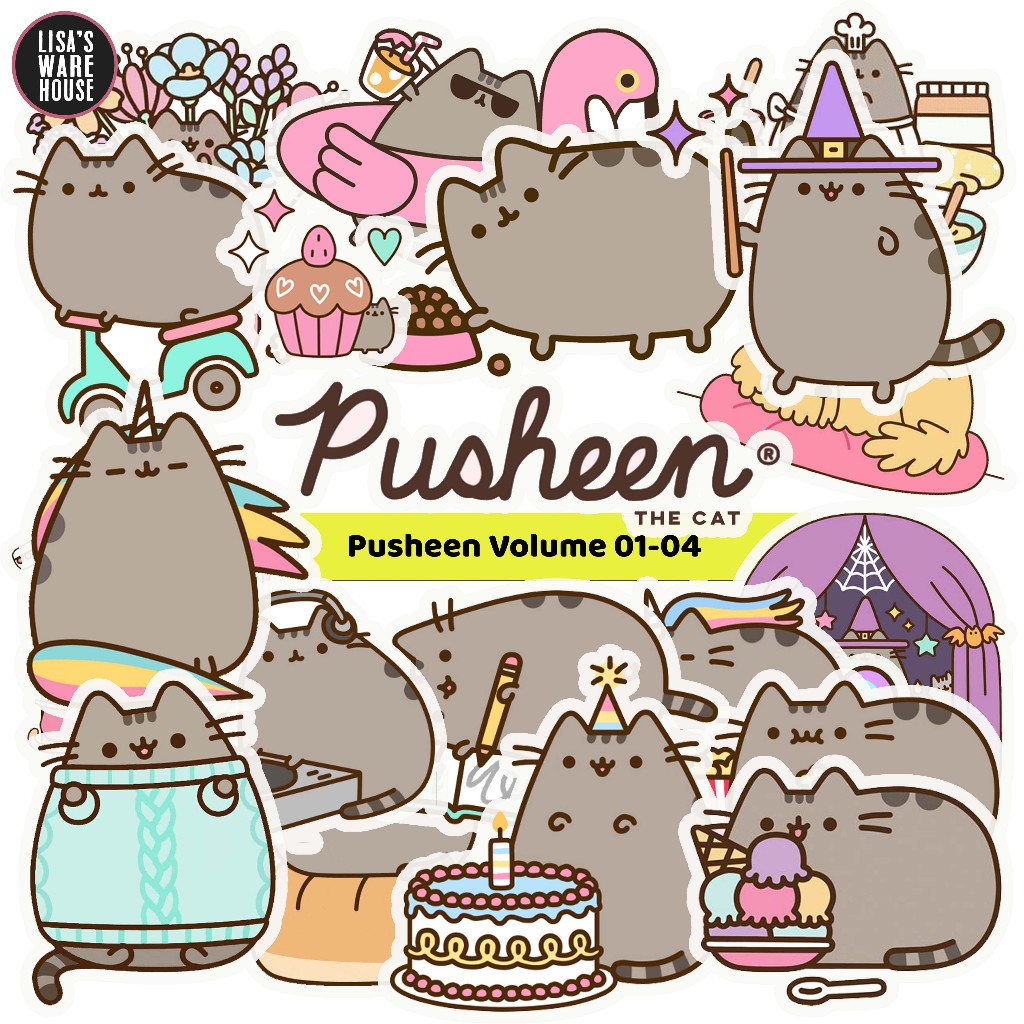 Jual Sticker Pusheen The Cat Volume 01-04 | Shopee Indonesia