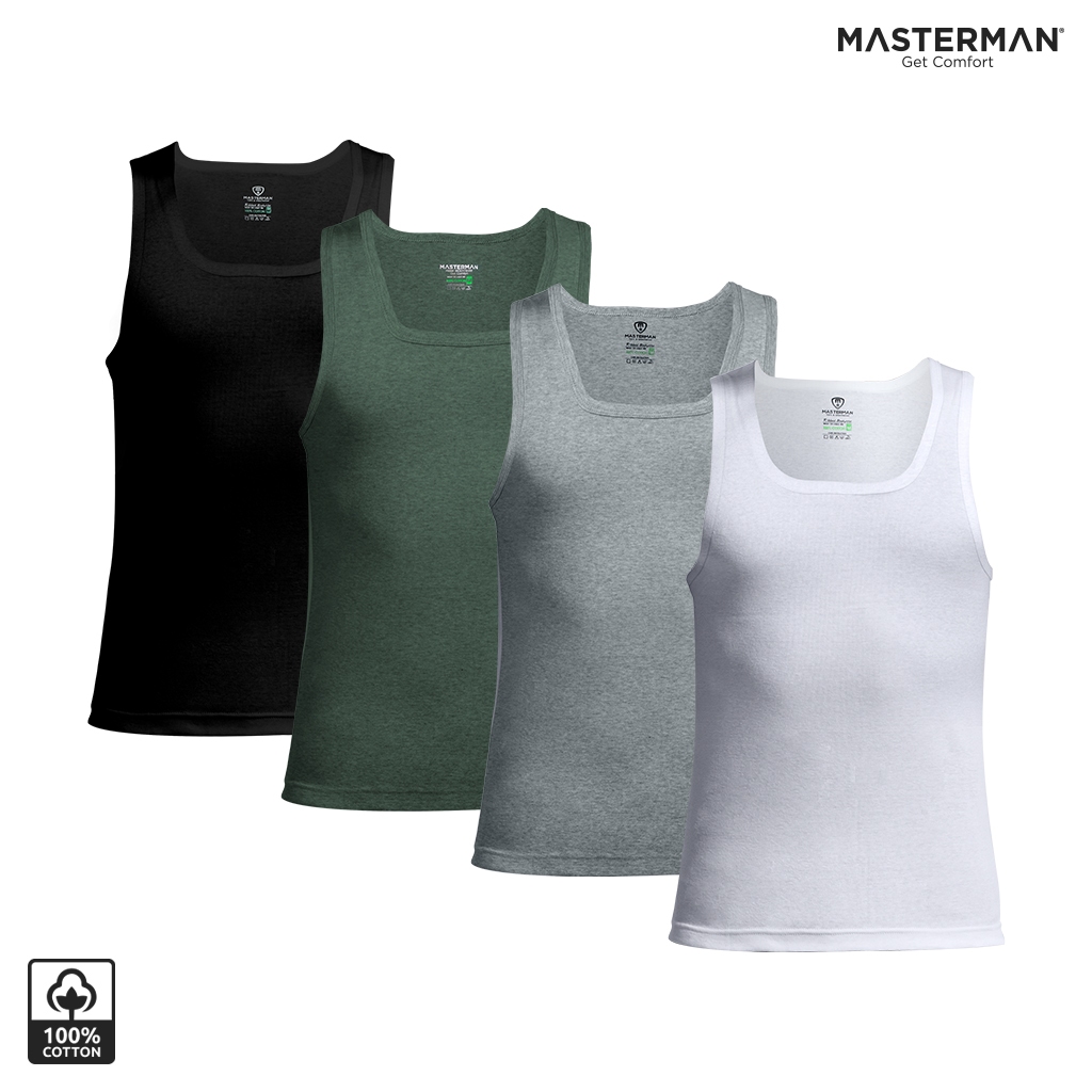 Jual Singlet Pria Dewasa MASTERMAN Kaos Dalam Pria Katun Tubular ...