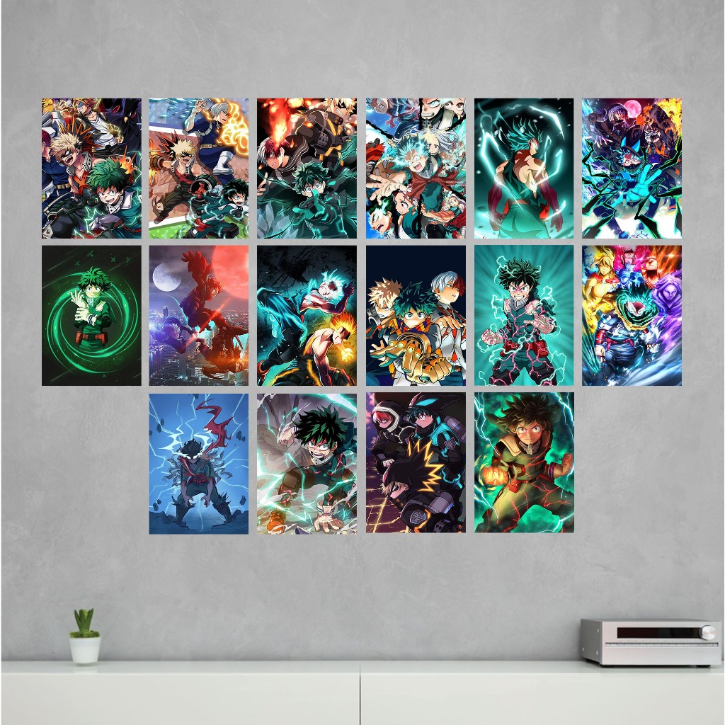 Jual Poster Dinding Tema Kartun Anime Isi 16 PCS Poster Aesthetic [R45 ...
