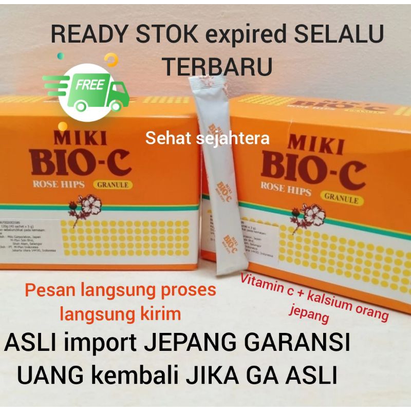 Jual miki bio C rose hips import jepang original vitamin c dan kalsium ...