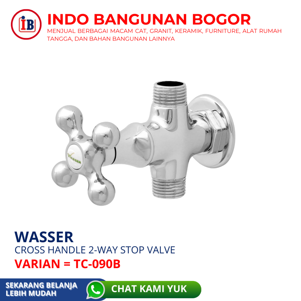 Jual WASSER STOP KRAN CABANG TC-090B | Shopee Indonesia