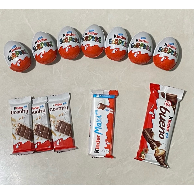 Jual KINDER SURPRISE / KINDER COUNTRY / KINDER MAXI / KINDER BUENO | Shopee Indonesia