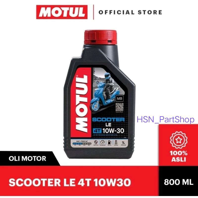Jual MOTUL SCOOTER LE SAE- 10w-30 4T 800ml Oli Motul Scooter LE All ...