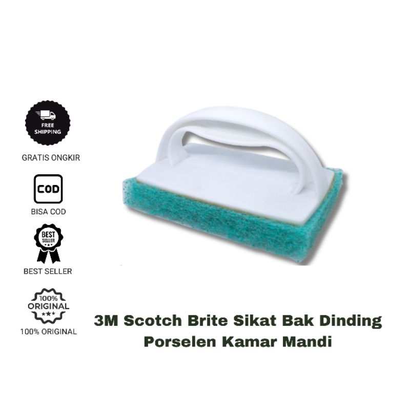 Jual Sikat 3M Scotch Brite Porselen Bak Dinding Kamar Mandi | Shopee ...