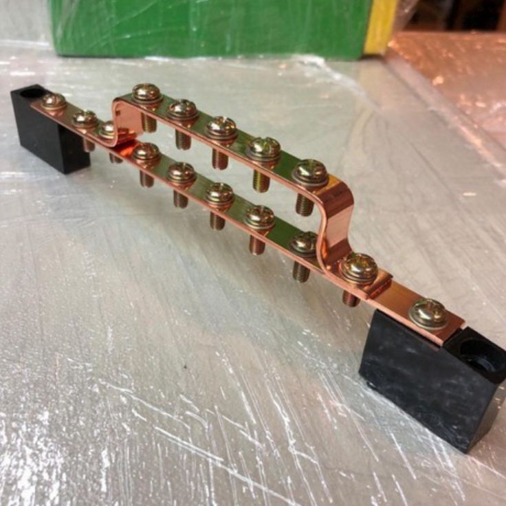 Jual KA Busbar Grounding Bar Plat TembagaTerminal Nol Arde Grounding ...