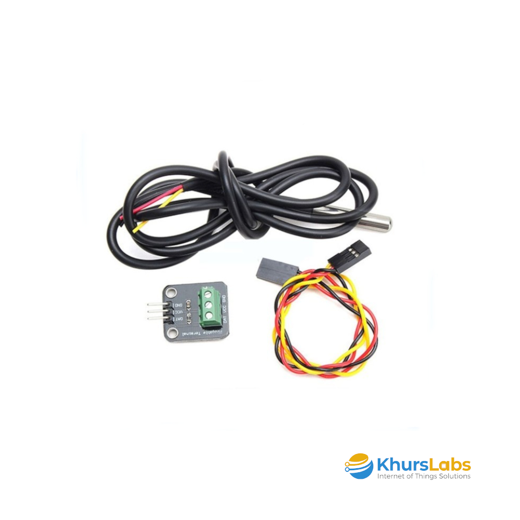 Jual Sensor Suhu Waterproof DS18B20 Digital temperature sensor Kit ...