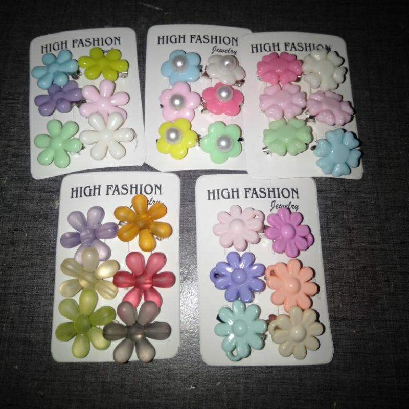 Jual [ 6 Pcs ] Bros Hijab Variasi Bunga / Pin jilbab / Bros dagu ...
