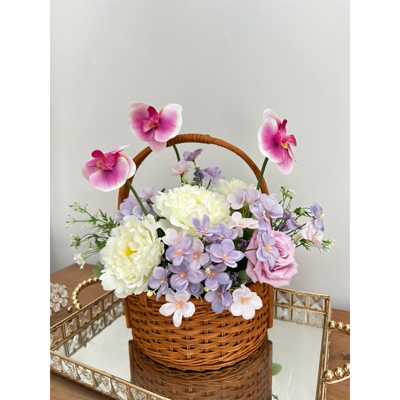 Jual BUNGA VAS KERANJANG / COD / PEONY ARTIFISIAL / BUNGA PALSU ...