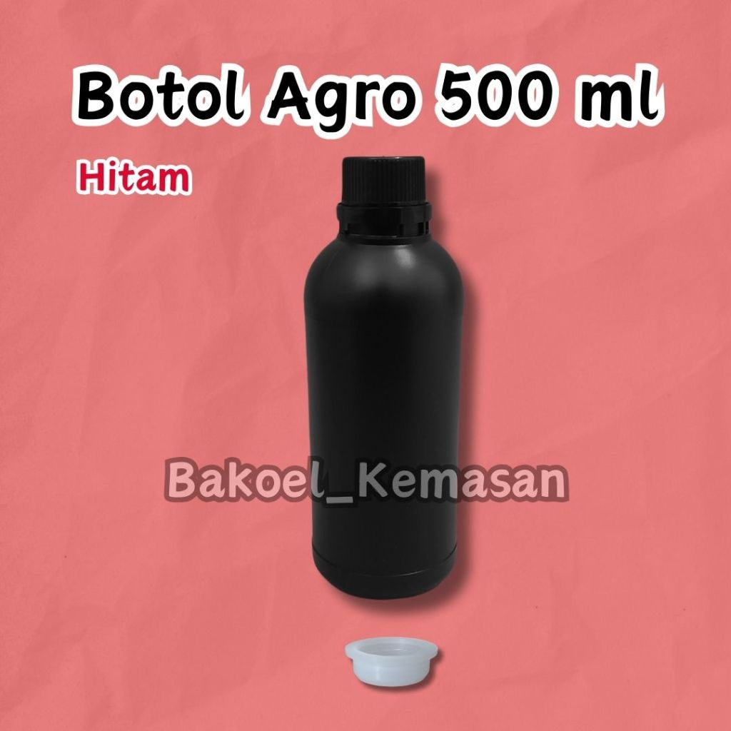 Jual Botol Agro HDPE Putih Hitam 500ml / Botol Labor 500 ml | Shopee Indonesia