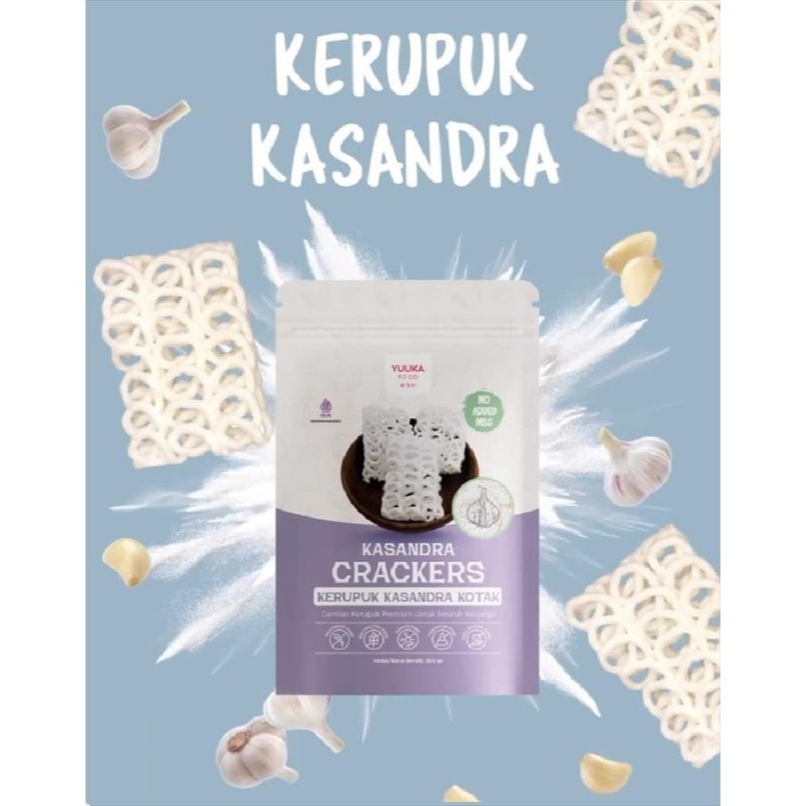 Jual YUUKA FOOD CRACKERS KERUPUK 300GR Kerupuk Kasandra Creakers Big ...