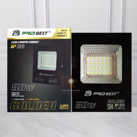 Jual Lampu Sorot Led 50 watt Lampu Tembak Led smd ip66 50w 50 Watt ProBest Golden super bright ...