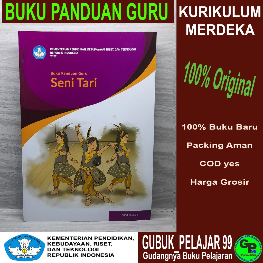 Jual BUKU PANDUAN GURU SENI TARI Untuk SD/MI Kelas 3 Kurikulum MERDEKA Kemdikbudristek | Shopee ...