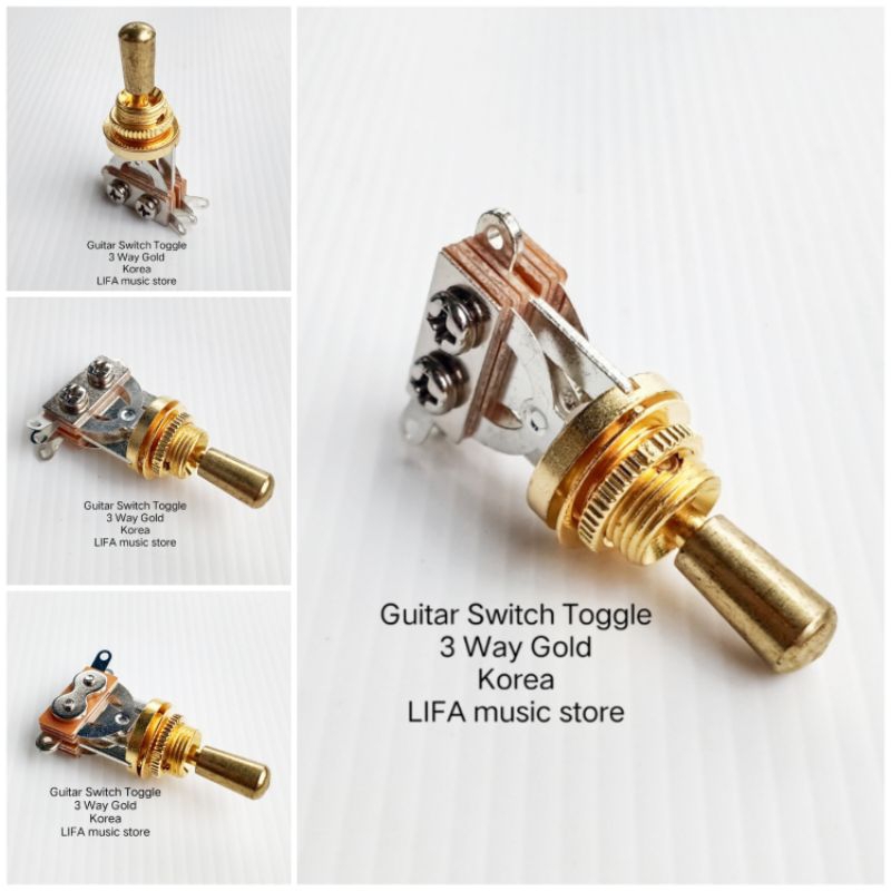 Jual Guitar Switch Toggle 3 Way Gold Color | Shopee Indonesia