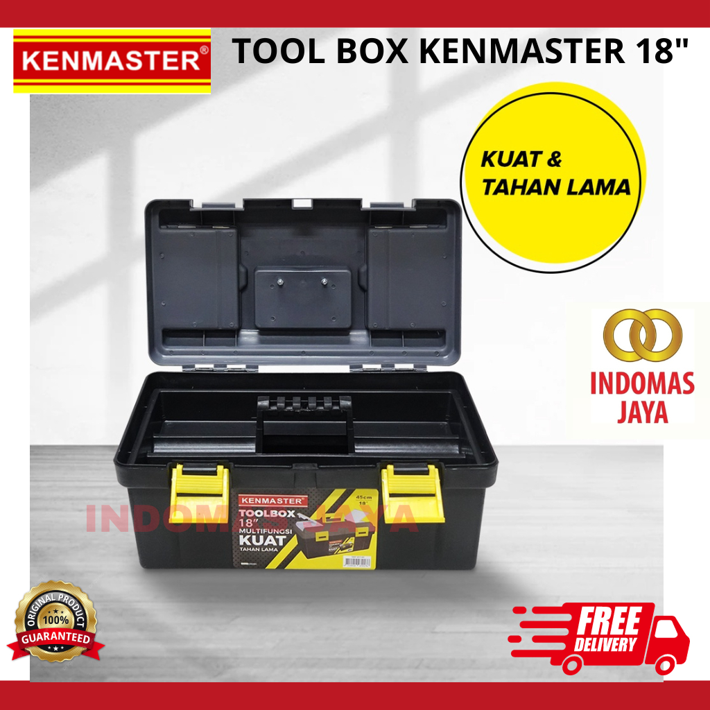 Jual Tool Box Besar 18" KENMASTER/ Toolbox Kotak Peralatan Perkakas ...