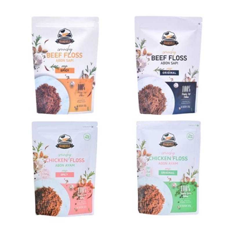 Jual Abon MPASI No MSG Premium Grandville Abon Crunchy Beef Chicken ...