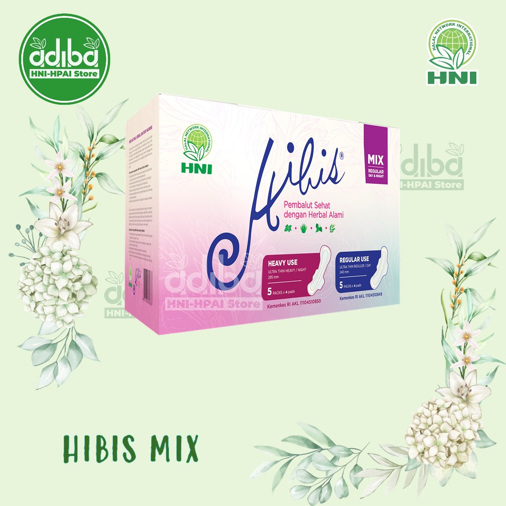 Jual Pembalut Wanita HIBIS MIX HNI - Menghilangkan rasa gatal di area kewanitaan | Mengurangi ...