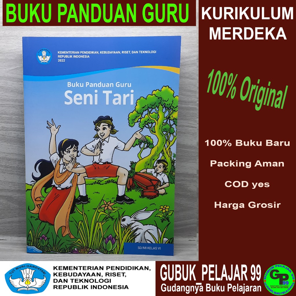 Jual BUKU PANDUAN GURU SENI TARI Untuk SD/MI Kelas 6 Kurikulum MERDEKA Kemdikbudristek | Shopee ...