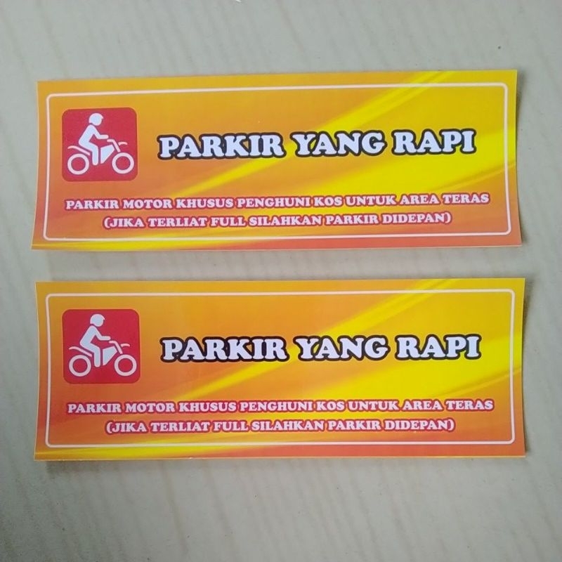 Jual Stiker Parkir Yang Rapi | Shopee Indonesia