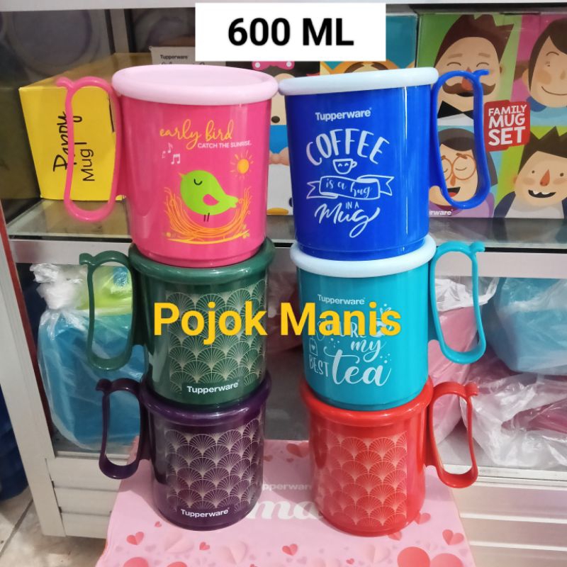 Jual Cangkir minum jumbo mug 600 ml tupperware eceran ( 1 pcs ...
