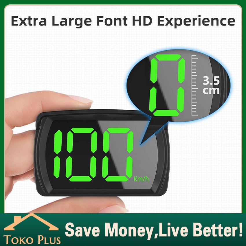 Jual Universal Mobil HUD Head Up Display Speedometer Digital Km/H Mph ...