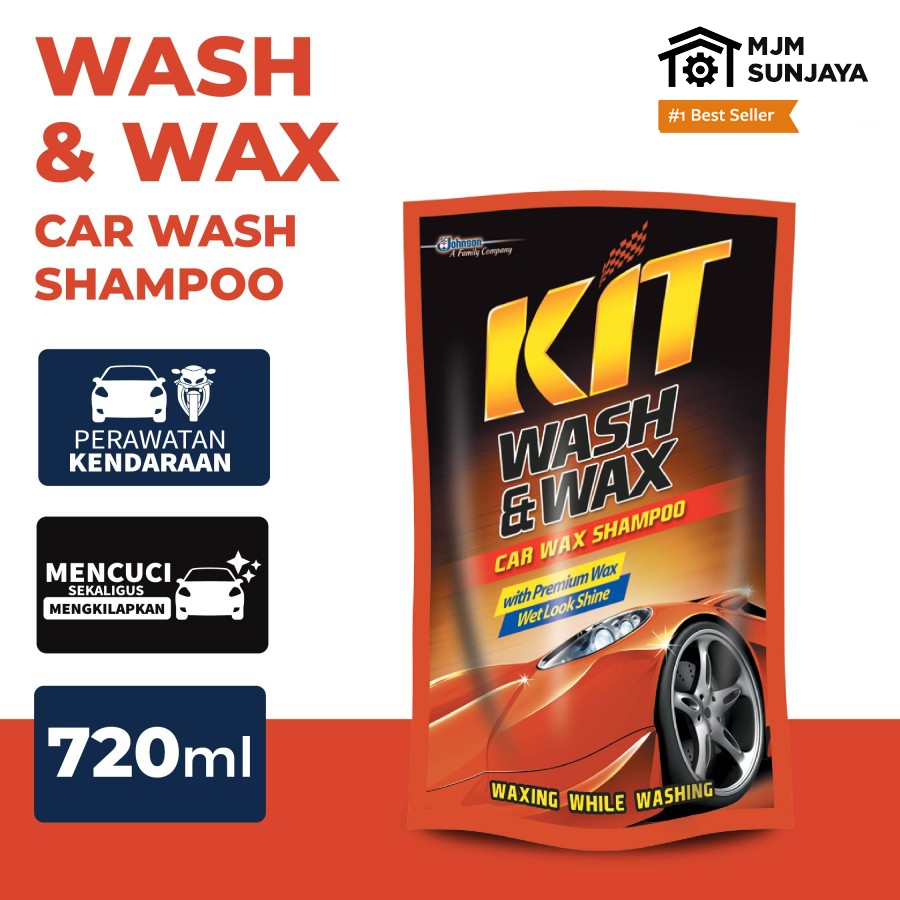 Jual KIT Car Wash & Wax Pouch 720mL Sabun Shampoo Cuci Pembersih ...