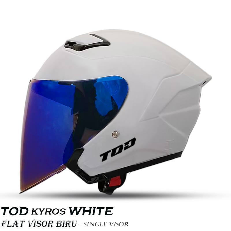 Jual HELM DEWASA HALF FACE TOD KYROS VISOR IRIDIUM UNTUK PRIA DAN ...