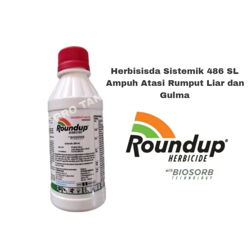 Jual Roundup Biosorb 486 SL - 200 ml Herbisida Sistemik Ampuh Atasi ...