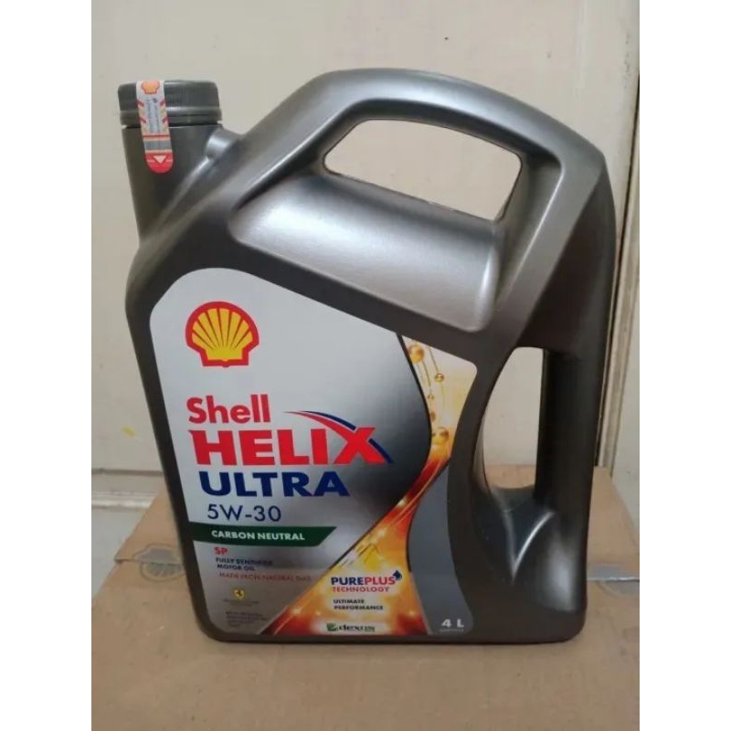 Jual oli mobil Shell helix ultra SAE 5w-30 CARBON NATURAL Galon 4L ...