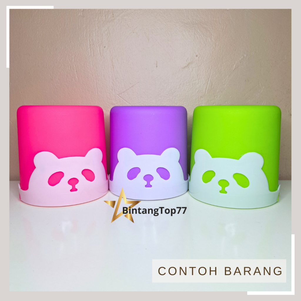 Jual Tempat Tissue Plastik Bentuk Bulat Motif Panda / Kotak Tisu ...
