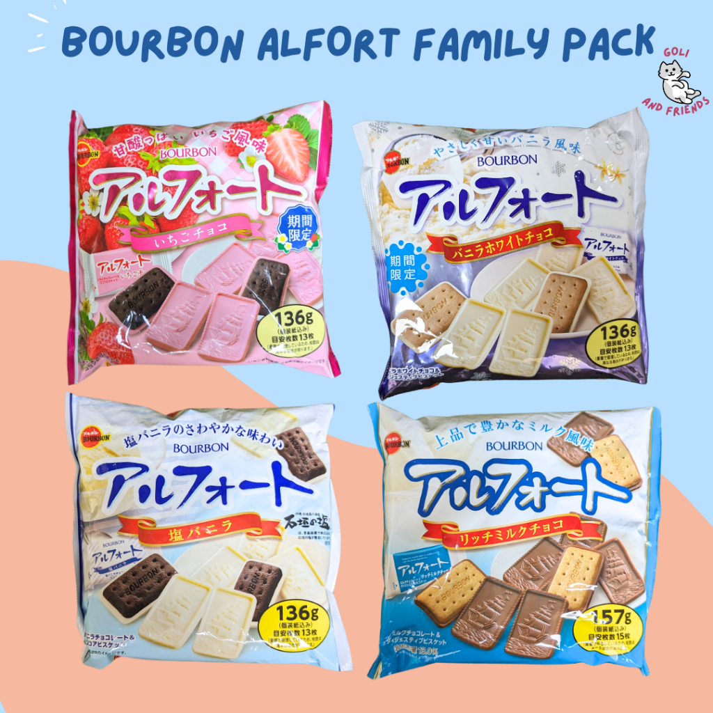 Jual Bourbon Alfort Family Pack Coklat Jepang | Shopee Indonesia