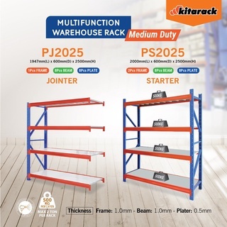 Jual KITARACK PS2025 STARTER 1 SET RAK GUDANG 4 SUSUN UKURAN 200x60x250 ...