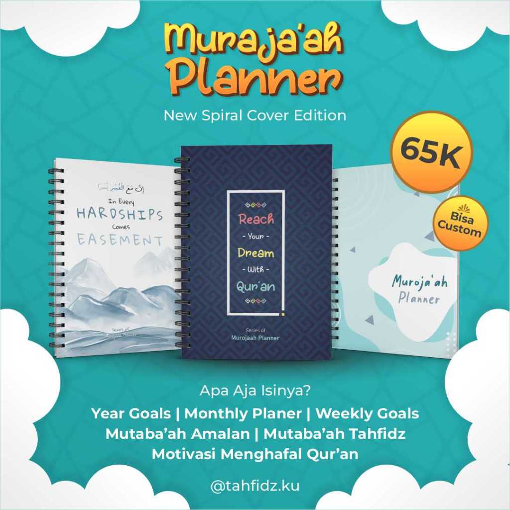 Jual Murajaah Planner - Buku Murojaah Planner Full Color. Murojaah ...