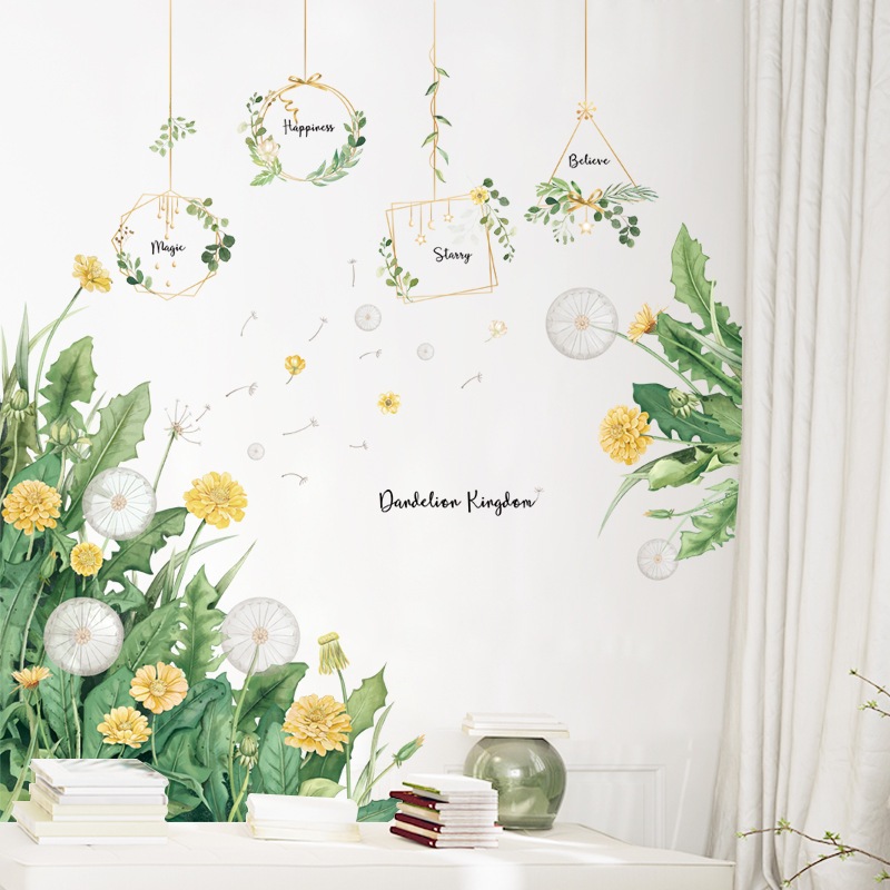 Jual Stiker Dekorasi Sudut Tembok Bunga Pohon Dandelion Kingdom ...