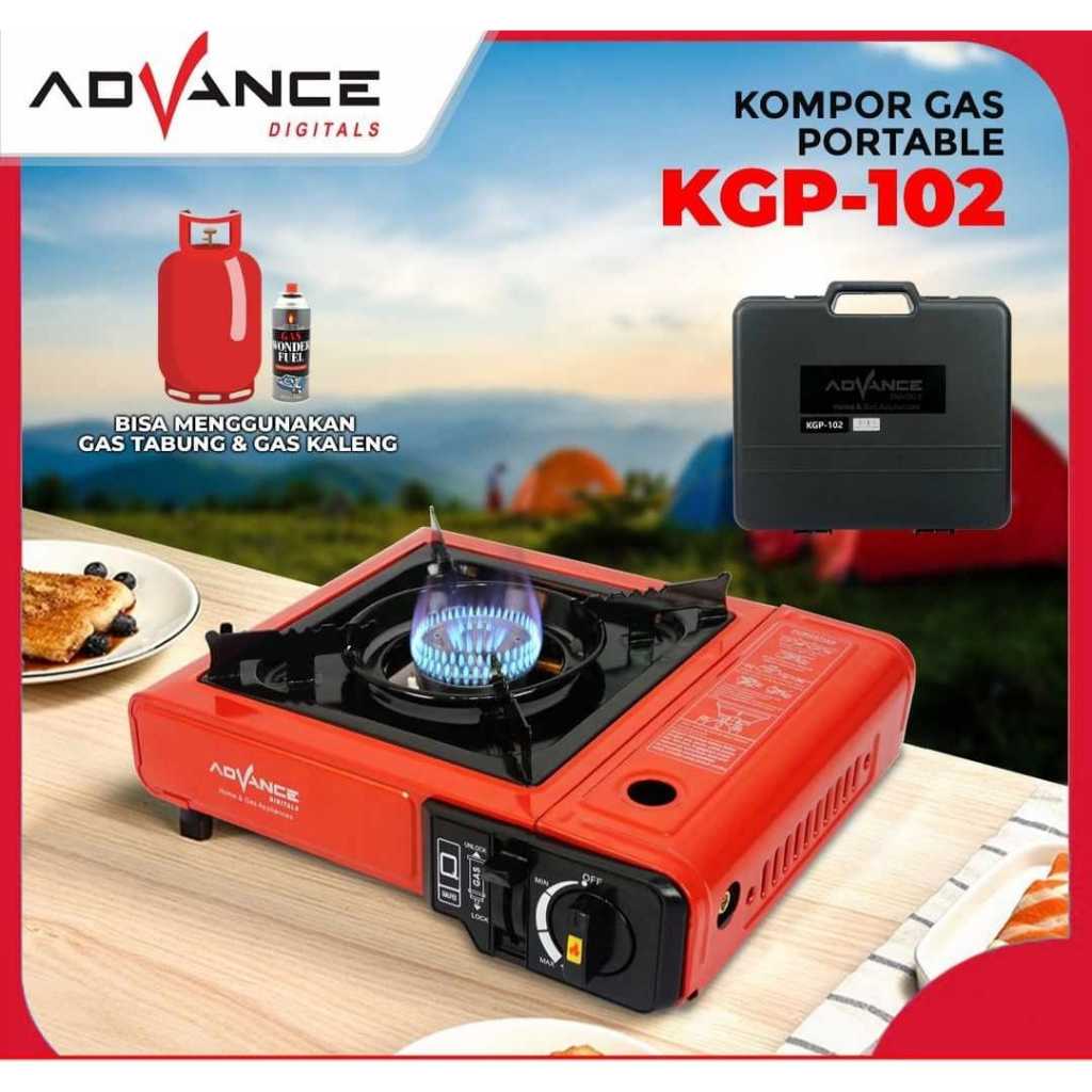 Jual Kompor Gas Portable Advance KGP 102 | Shopee Indonesia