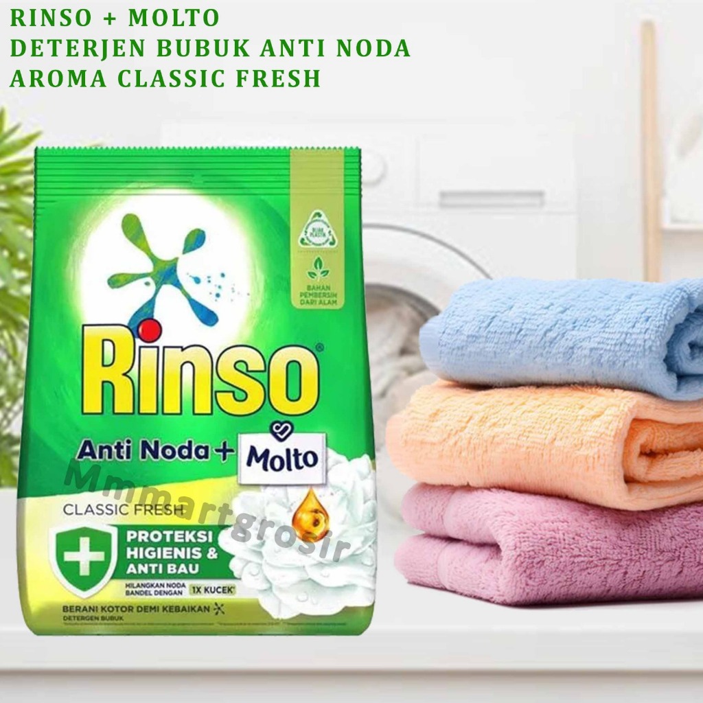 Jual Rinso + Molto / Deterjen Bubuk Anti Noda / Aroma Classic Fresh ...