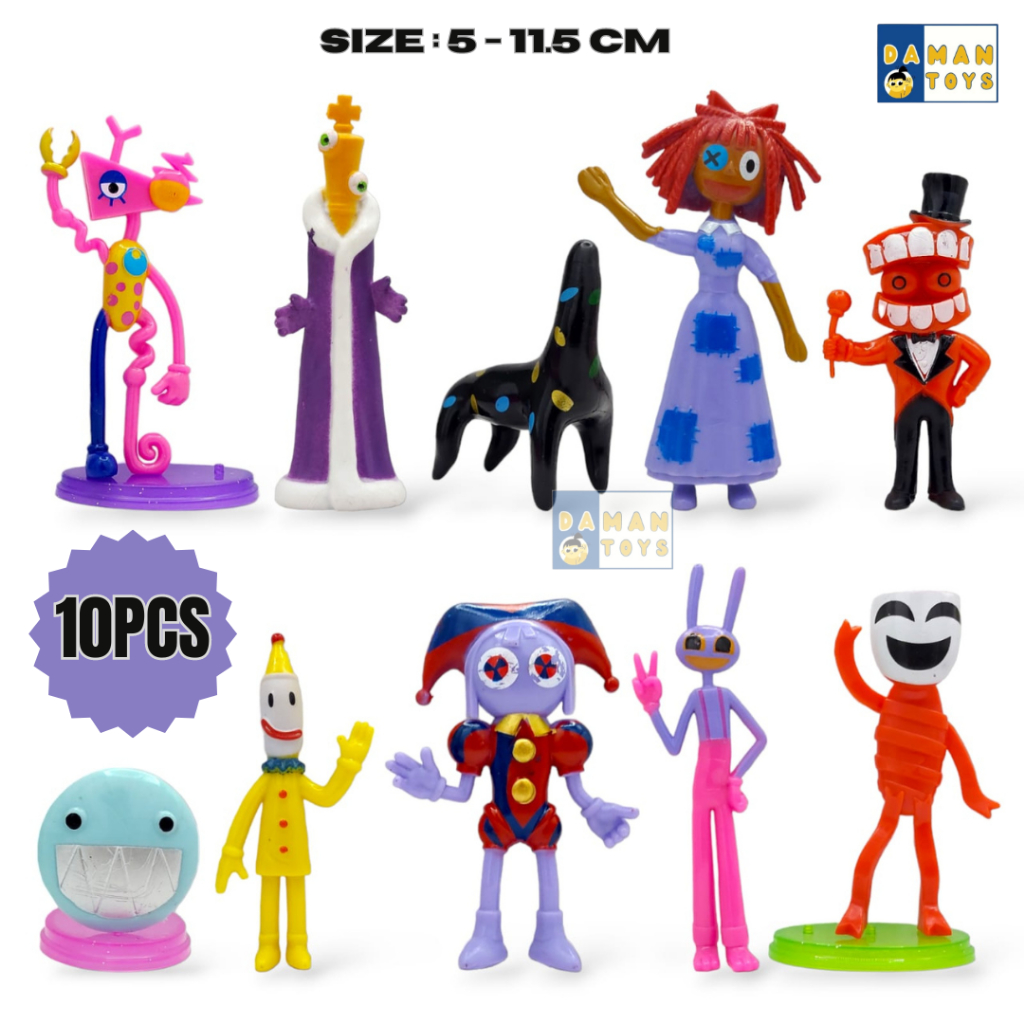 Jual Action Figure Amazing Digital Circus Pomni Jax Gangle Caine ...