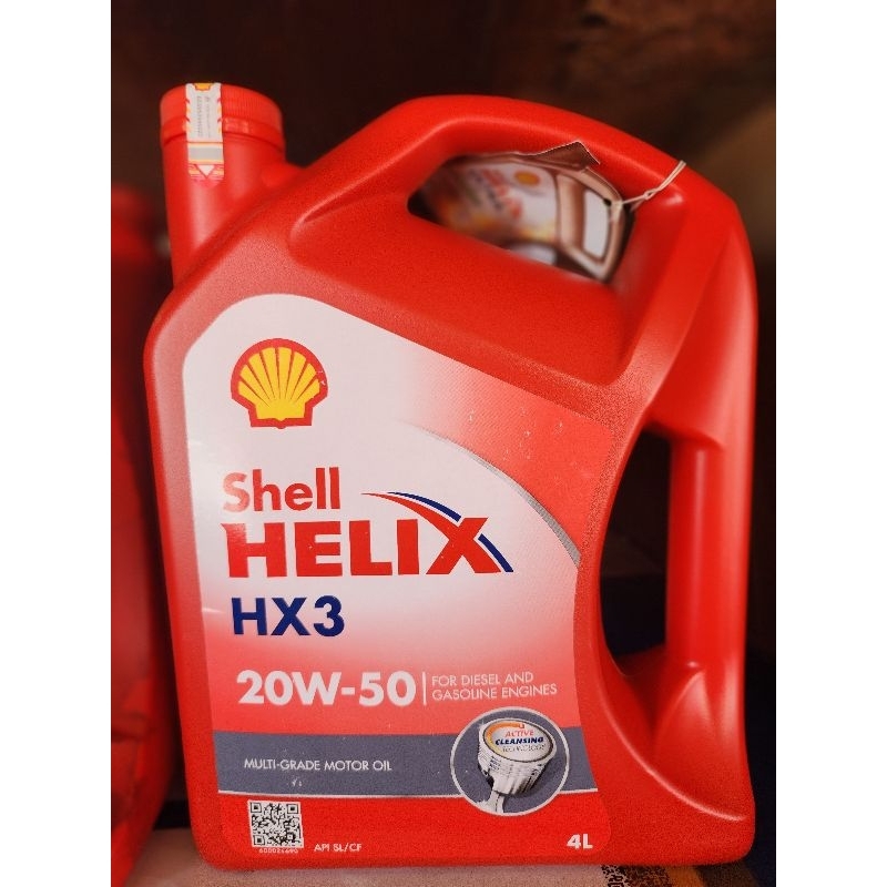 Jual Oli Shell Helix HX3 20W-50 4 liter | Shopee Indonesia
