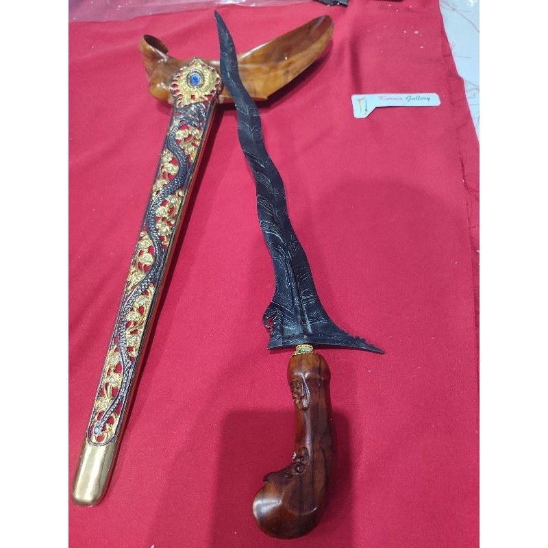 Jual Keris Blarak sineret warangka jati pendok topeng silih asih ...