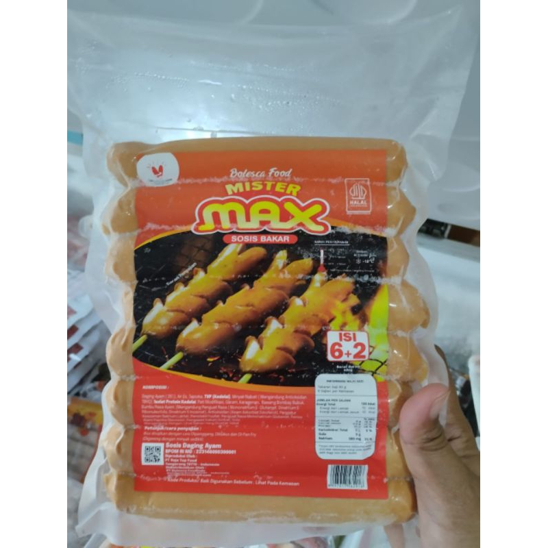 Jual sosis jumbo sapi max isi 8 | Shopee Indonesia