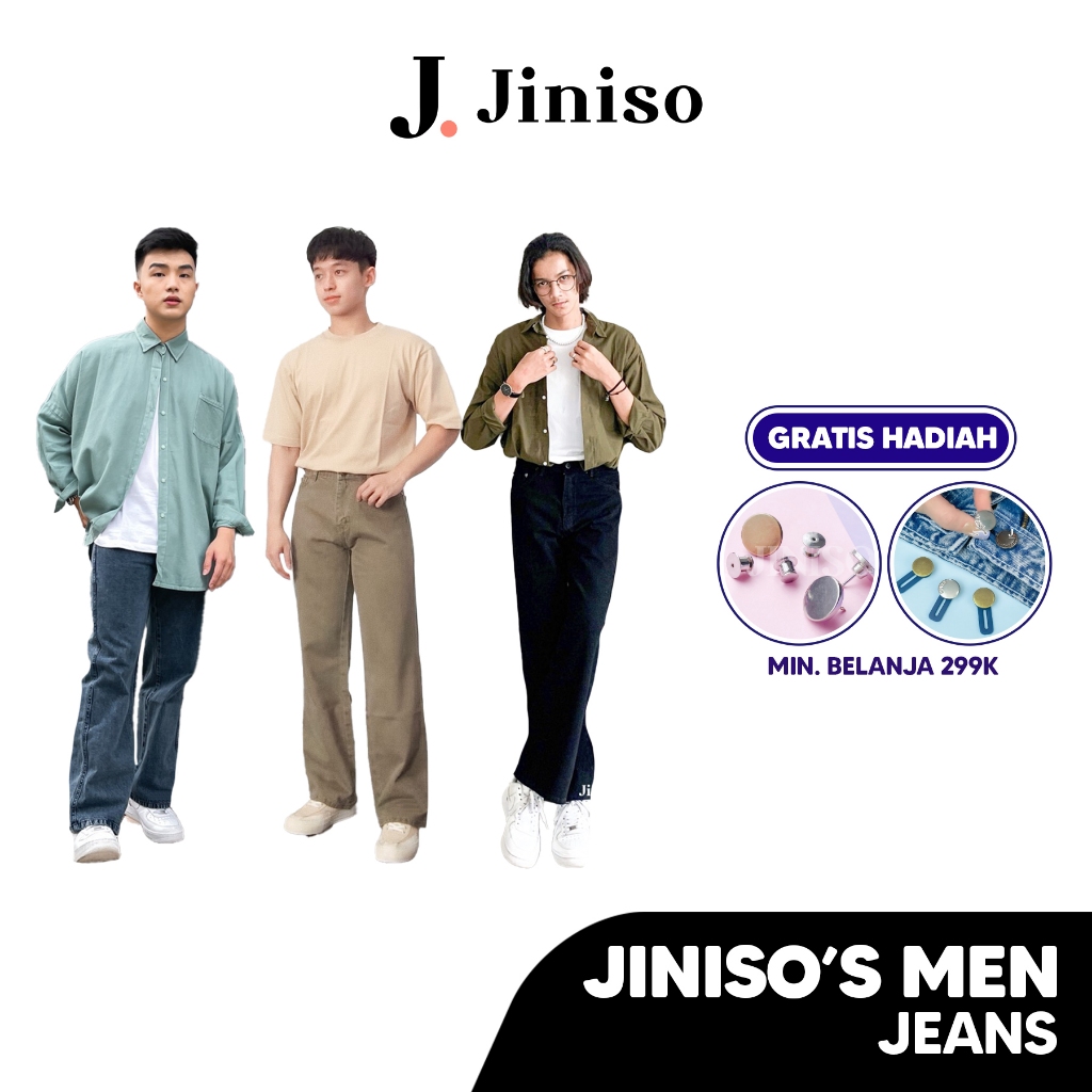 Jual JINISO Denim Pria Loose Jeans Vol. 1 | Shopee Indonesia