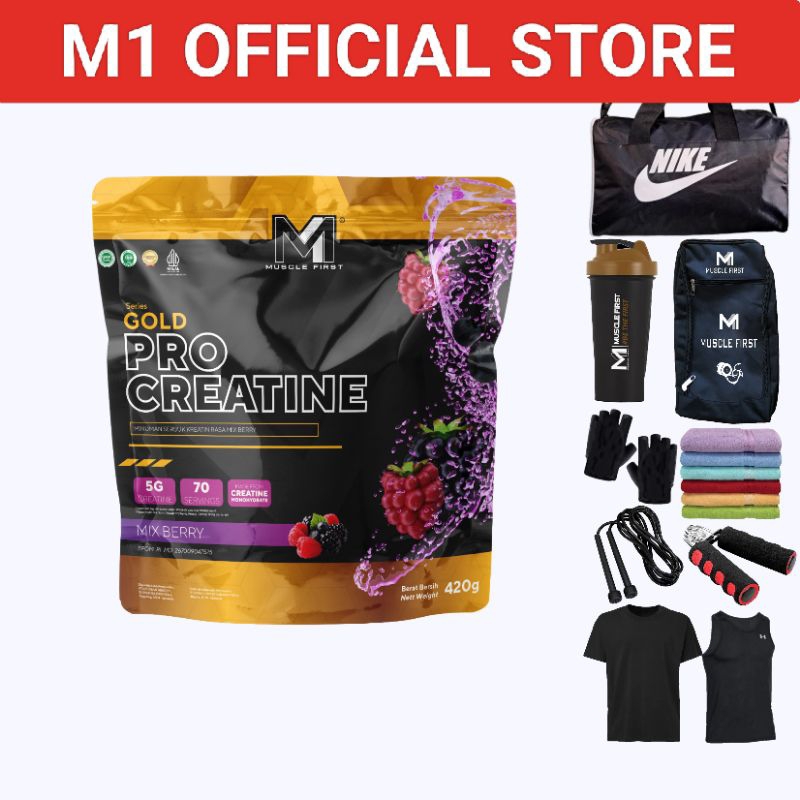 Jual Muscle First Gold Pro Creatine 420Gram 70serving Suplemen Creatin ...