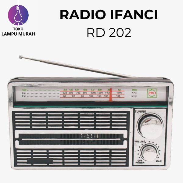 Jual SPEAKER RADIO ANTENA IFANCI RD 202 INTER FM/MW/SW | Shopee Indonesia